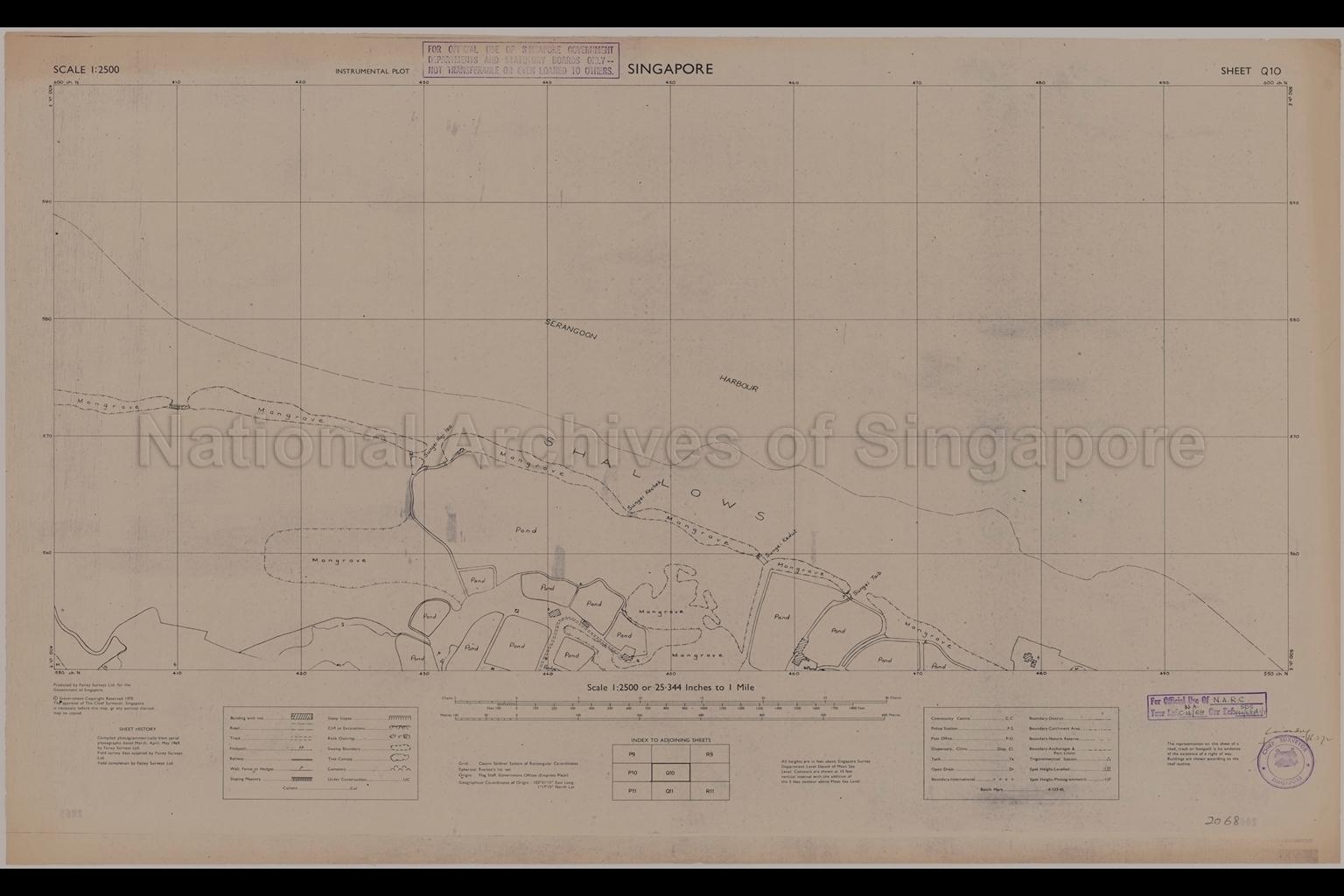 Singapore. Instrumental Plot - Serangoon Harbour