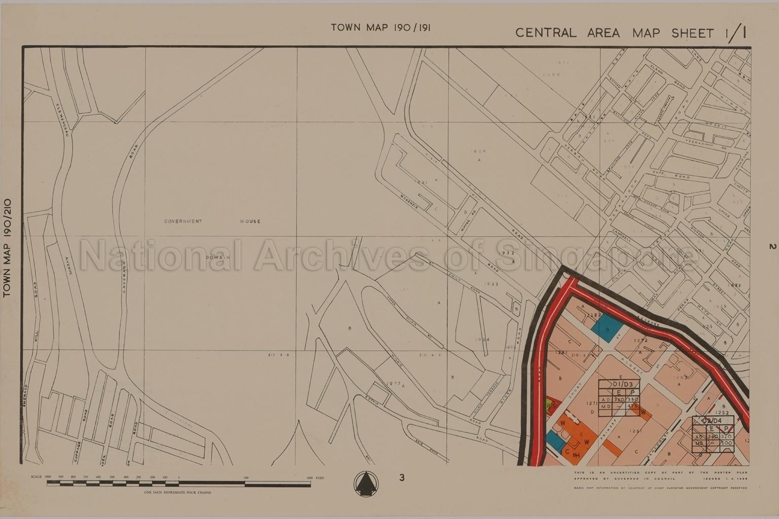 Central Area Map Sheet 1/1