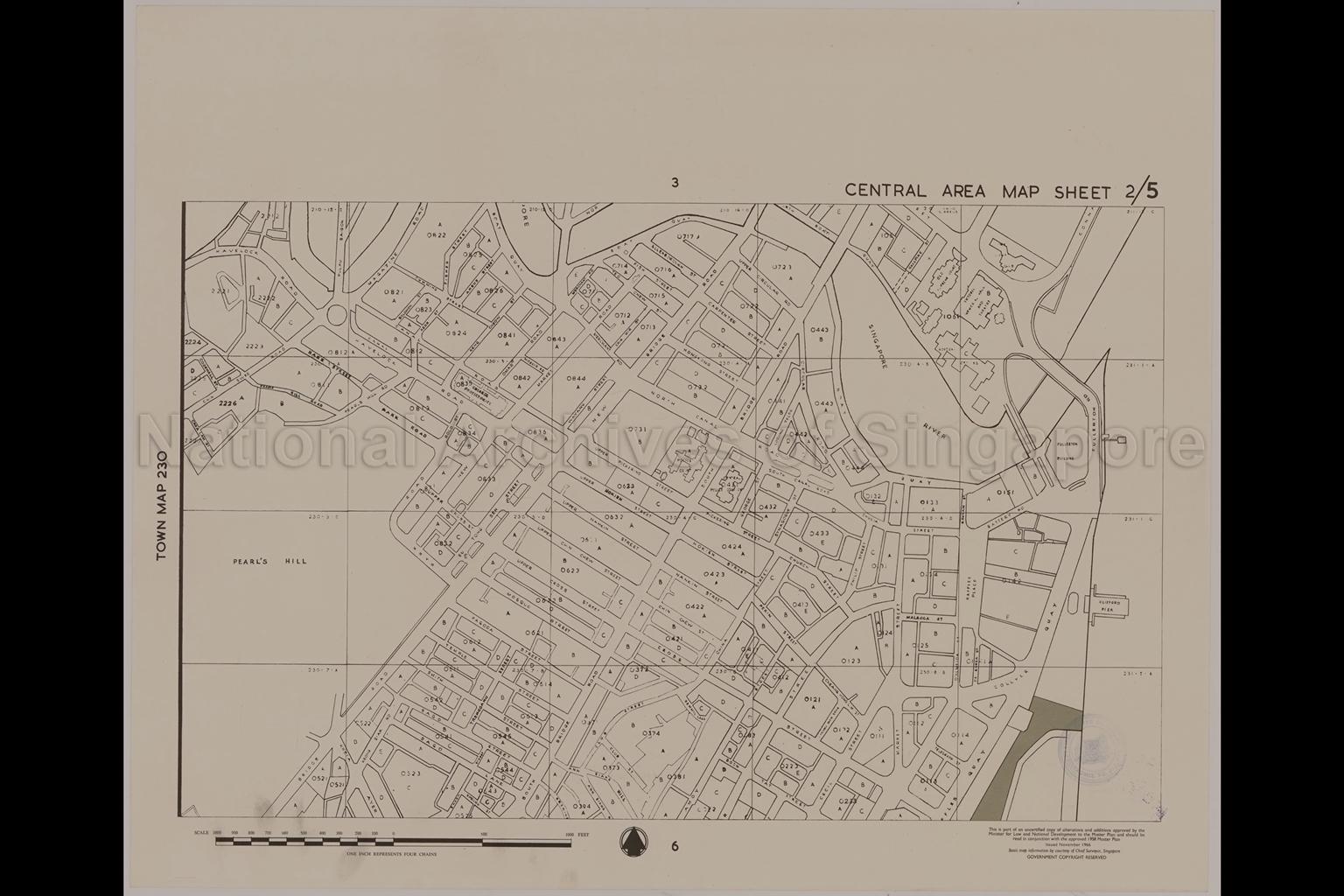 1958 Master Plan: Central Area Map Sheet 2/5