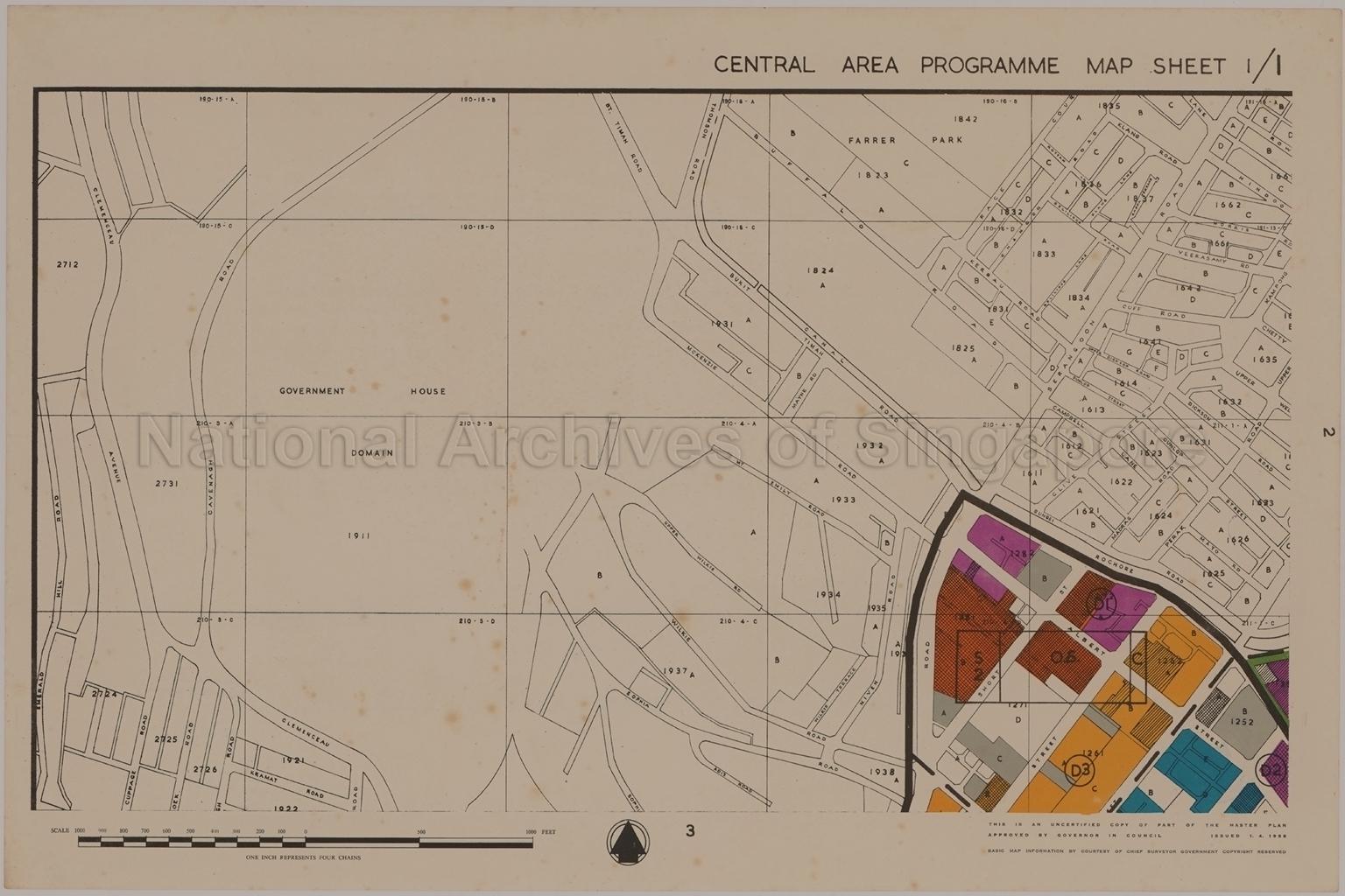 Central Area Programme Map Sheet 1/1
