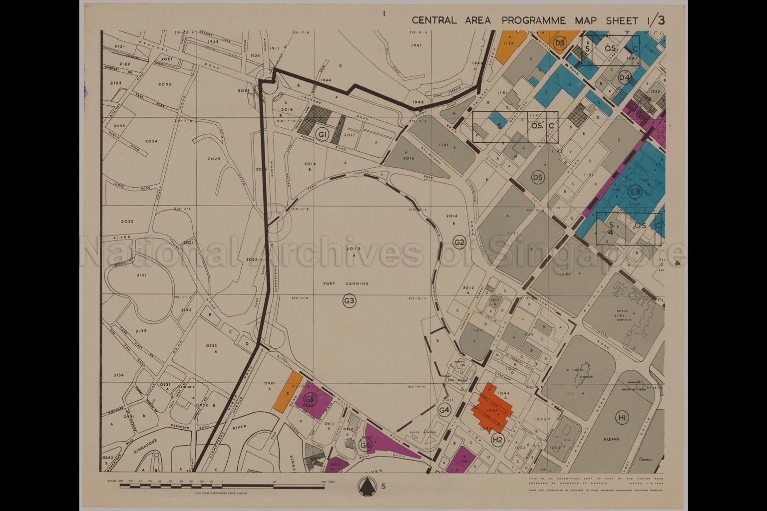 Central Area Programme Map Sheet 1/3