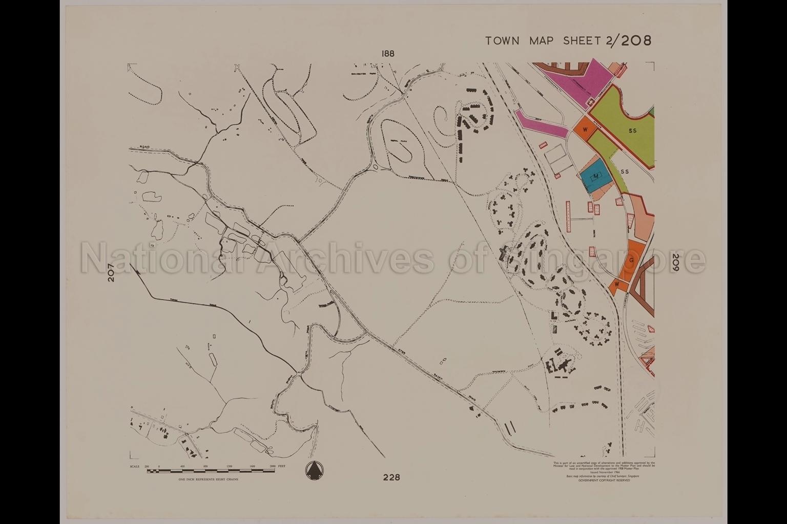 1958 Master Plan - Town Map Sheet 2/208