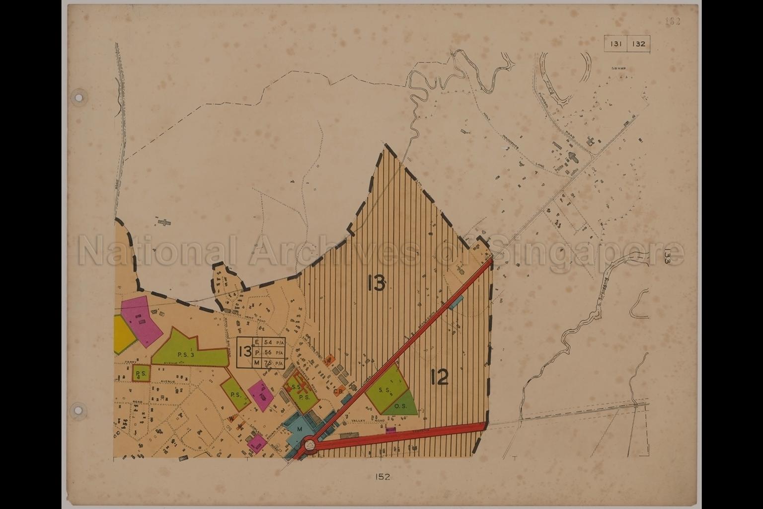 Town Map Sheet Number 132