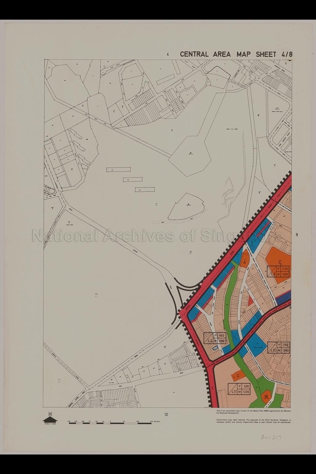 Master Plan 1980 : Central Area Map Sheet 4/8