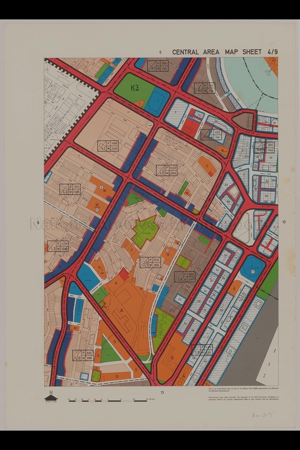 Master Plan 1980 : Central Area Map Sheet 4/9