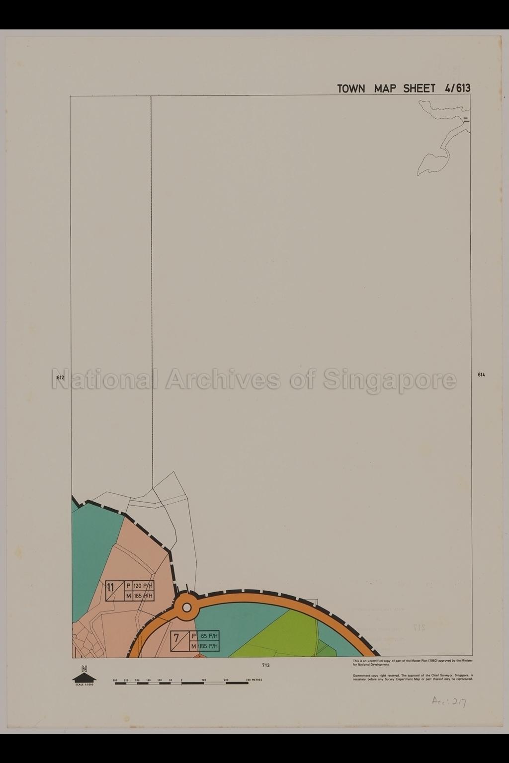 Master Plan 1980 : Town Map Sheet 4/613