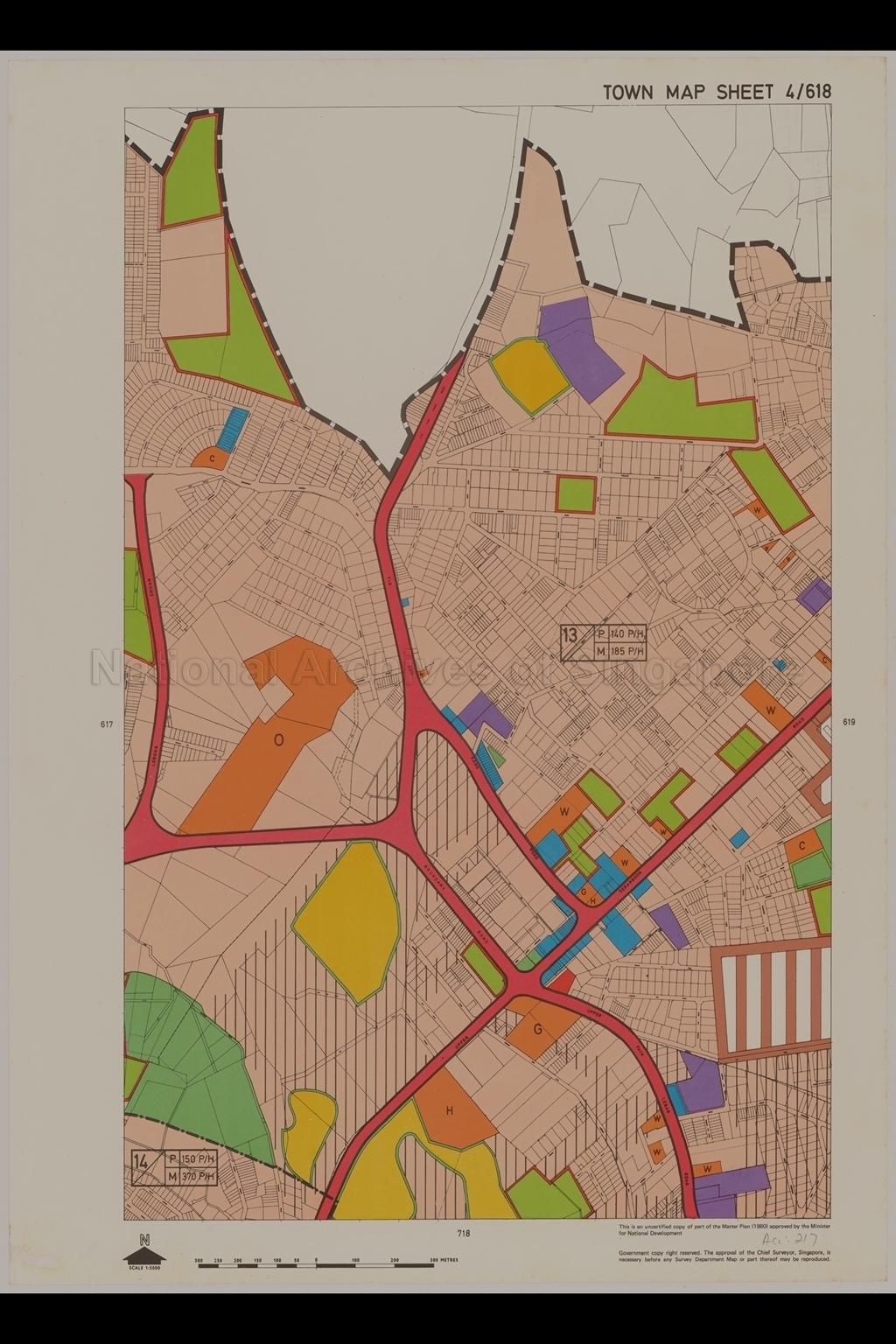 Master Plan 1980 : Town Map Sheet 4/618