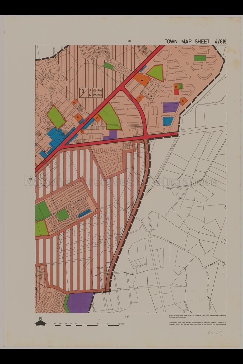 Master Plan 1980 : Town Map Sheet 4/619