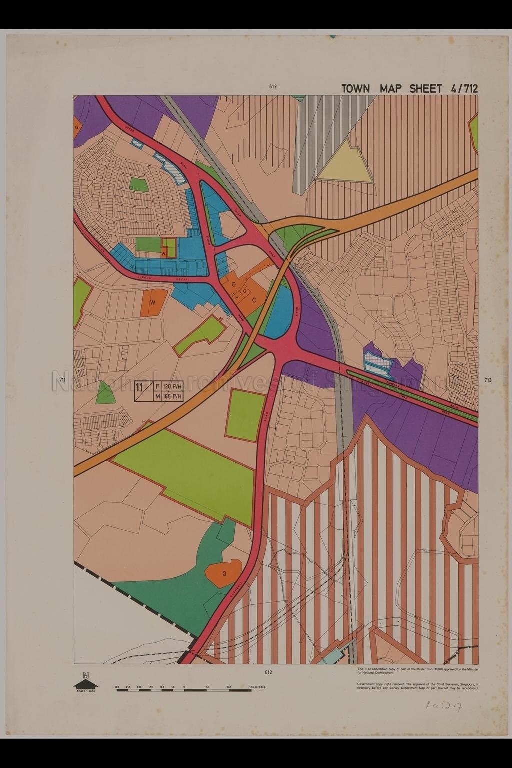 Master Plan 1980 : Town Map Sheet 4/712