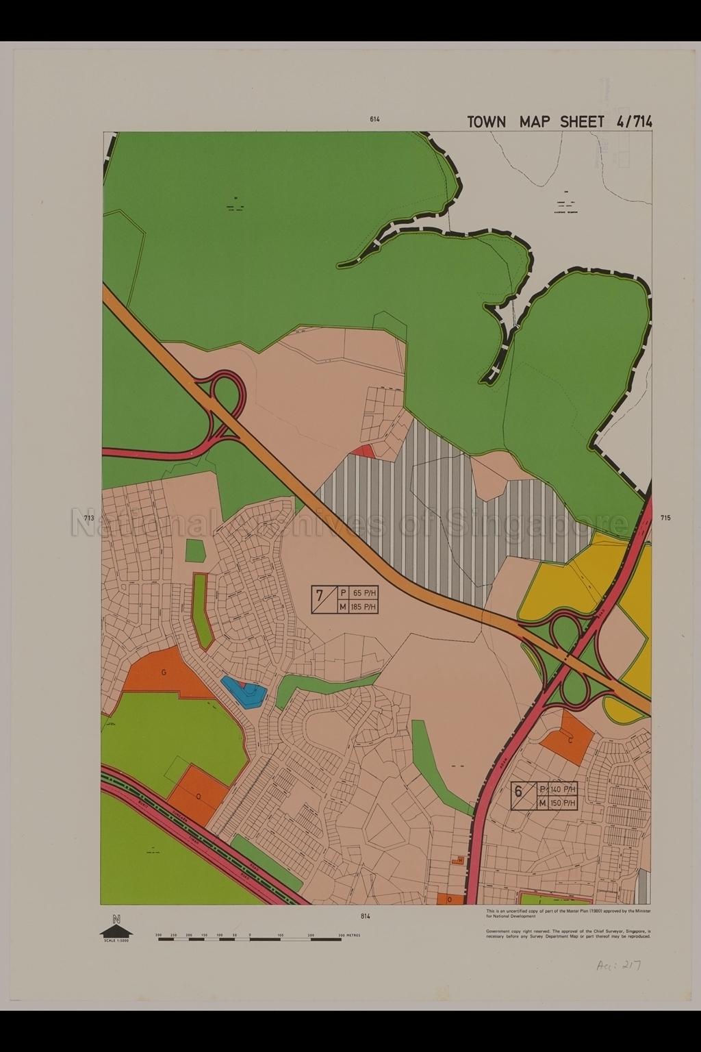 Master Plan 1980 : Town Map Sheet 4/714