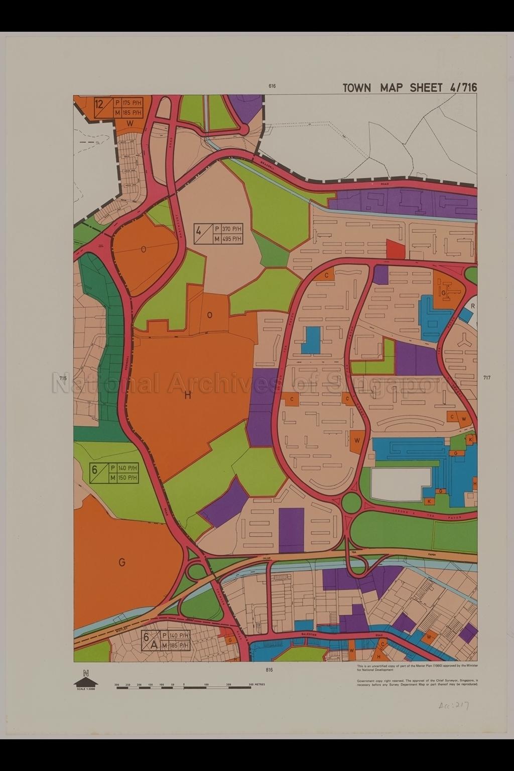 Master Plan 1980 : Town Map Sheet 4/716