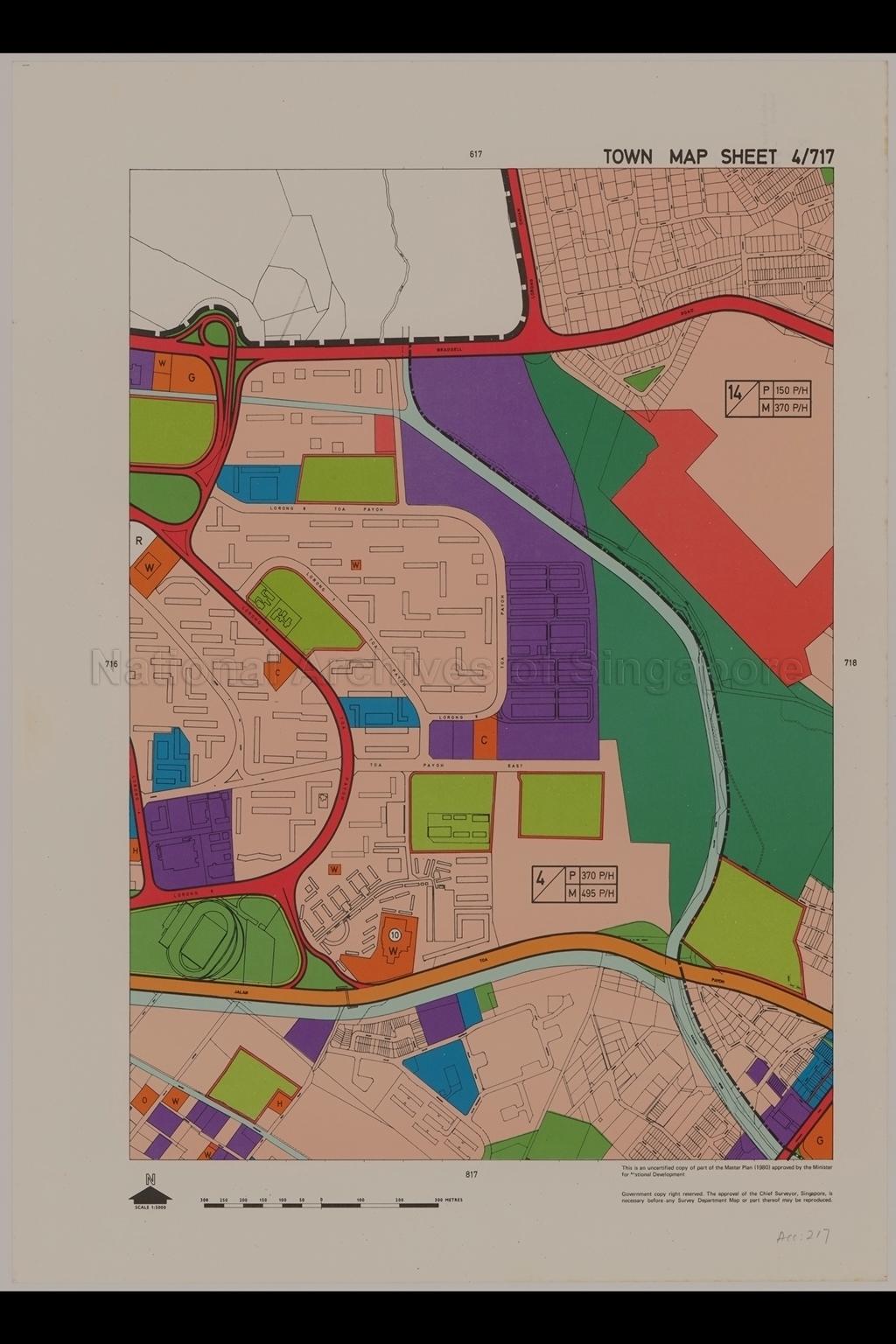 Master Plan 1980 : Town Map Sheet 4/717