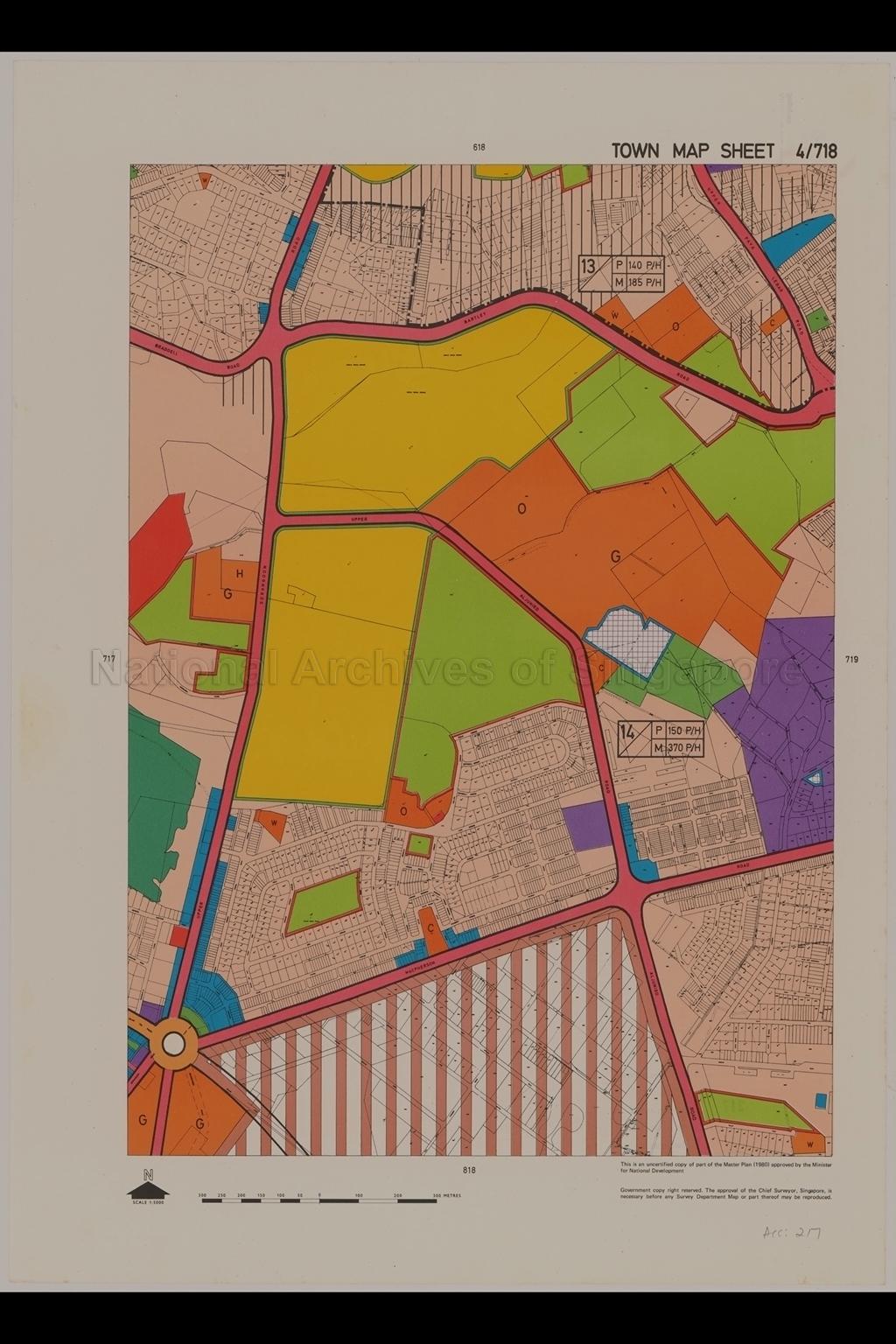 Master Plan 1980 : Town Map Sheet 4/718