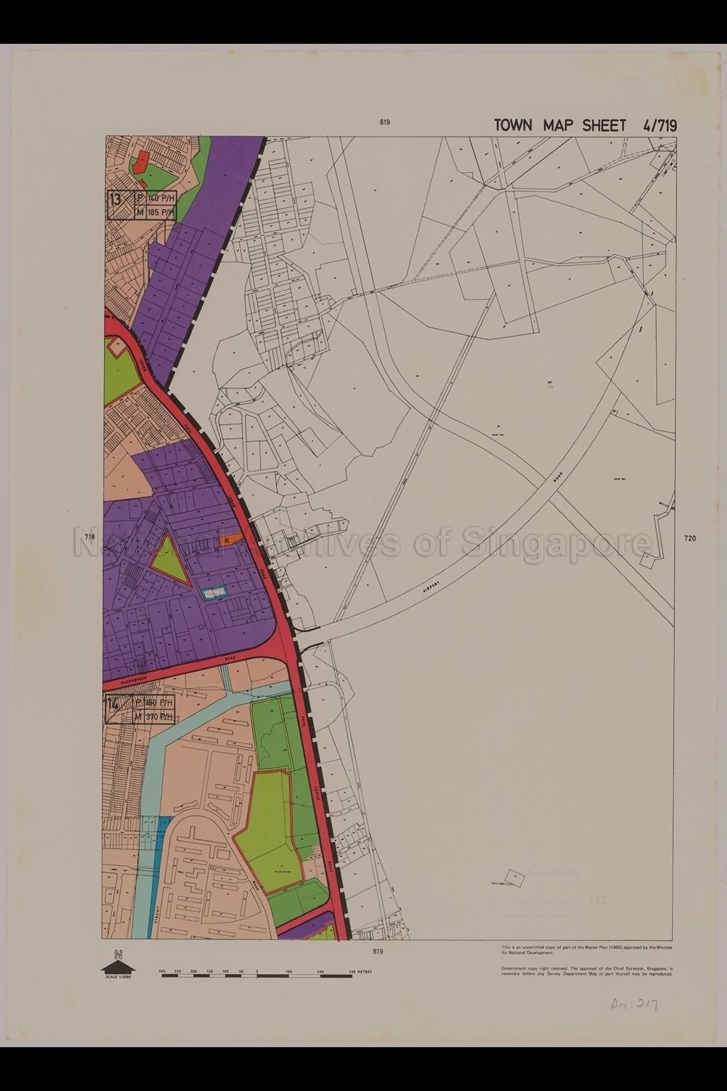 Master Plan 1980 : Town Map Sheet 4/719