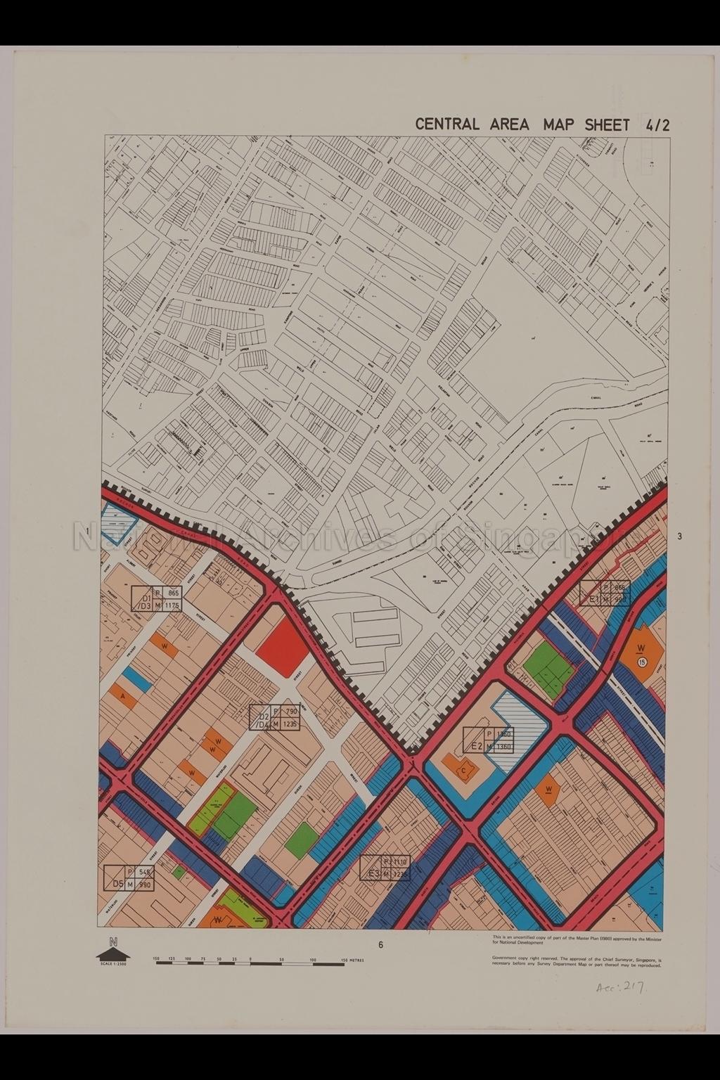 Master Plan 1980 : Central Area Map Sheet 4/2