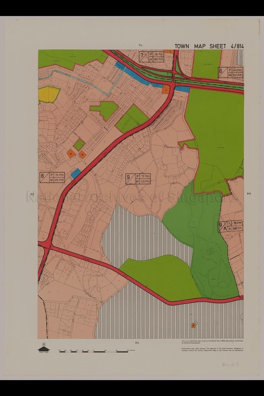 Master Plan 1980 : Town Map Sheet 4/814