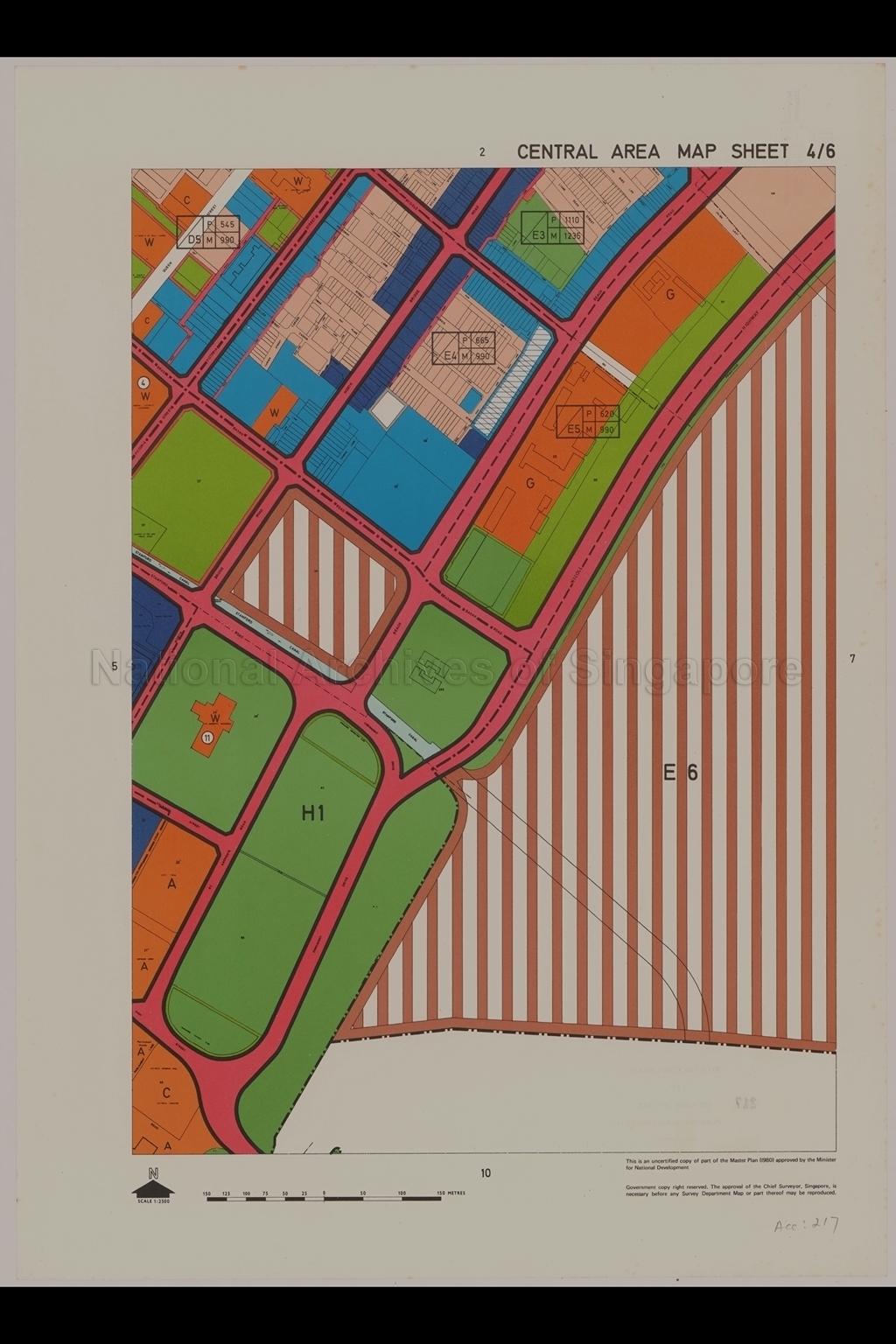 Master Plan 1980 : Central Area Map Sheet 4/6