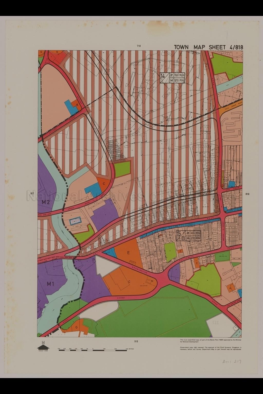 Master Plan 1980 : Town Map Sheet 4/818