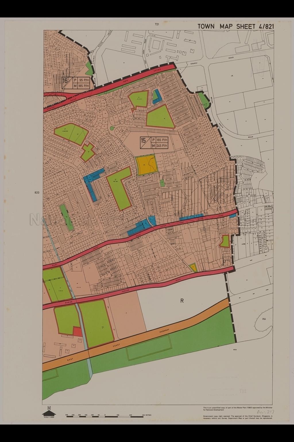 Master Plan 1980 : Town Map Sheet 4/821