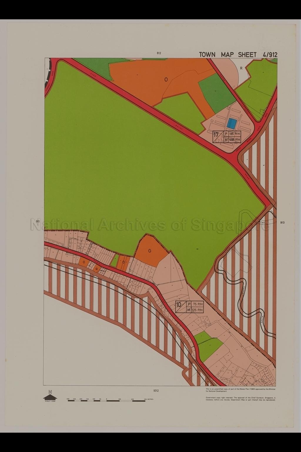 Master Plan 1980 : Town Map Sheet 4/912