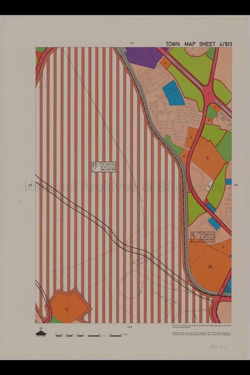 Master Plan 1980 : Town Map Sheet 4/913