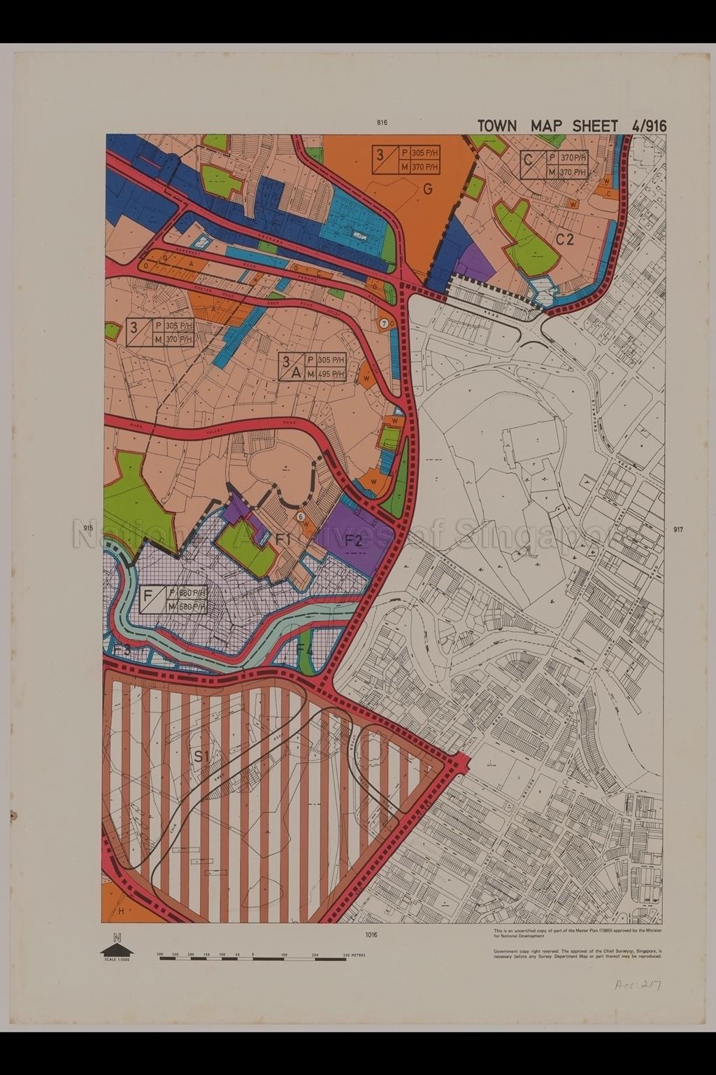 Master Plan 1980 : Town Map Sheet 4/916