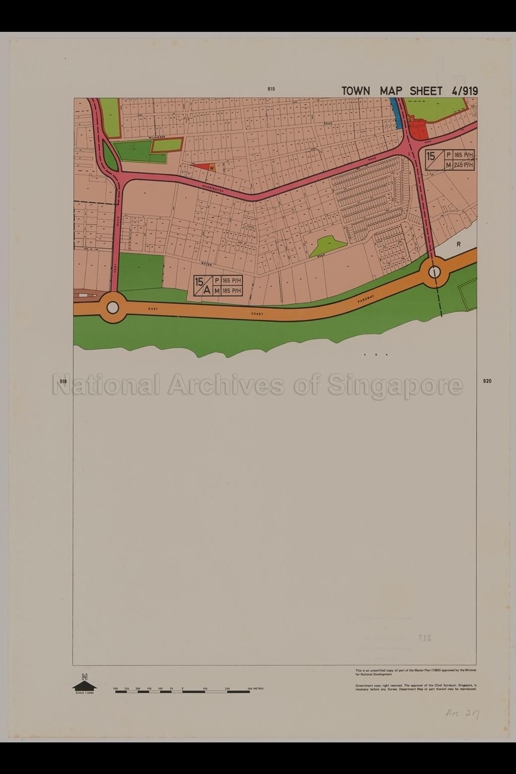 Master Plan 1980 : Town Map Sheet 4/919