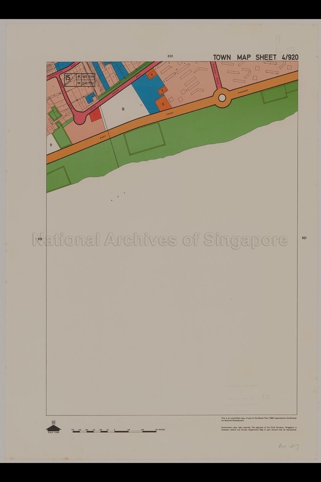 Master Plan 1980 : Town Map Sheet 4/920