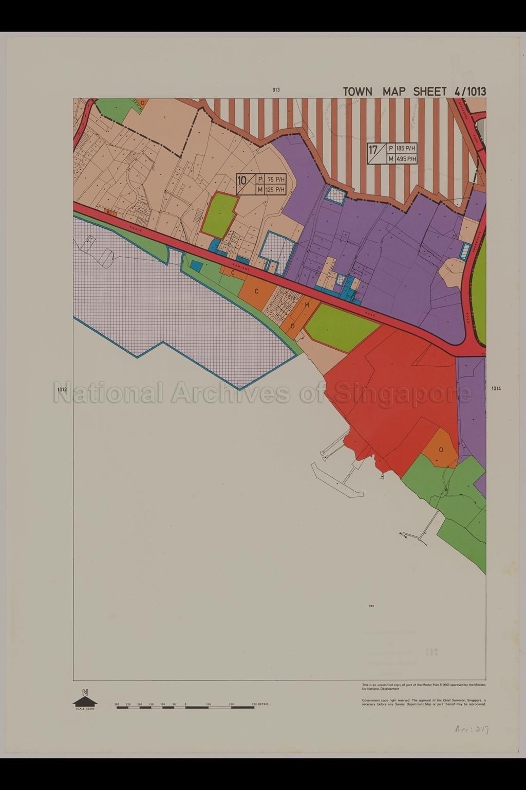 Master Plan 1980 : Town Map Sheet 4/1013