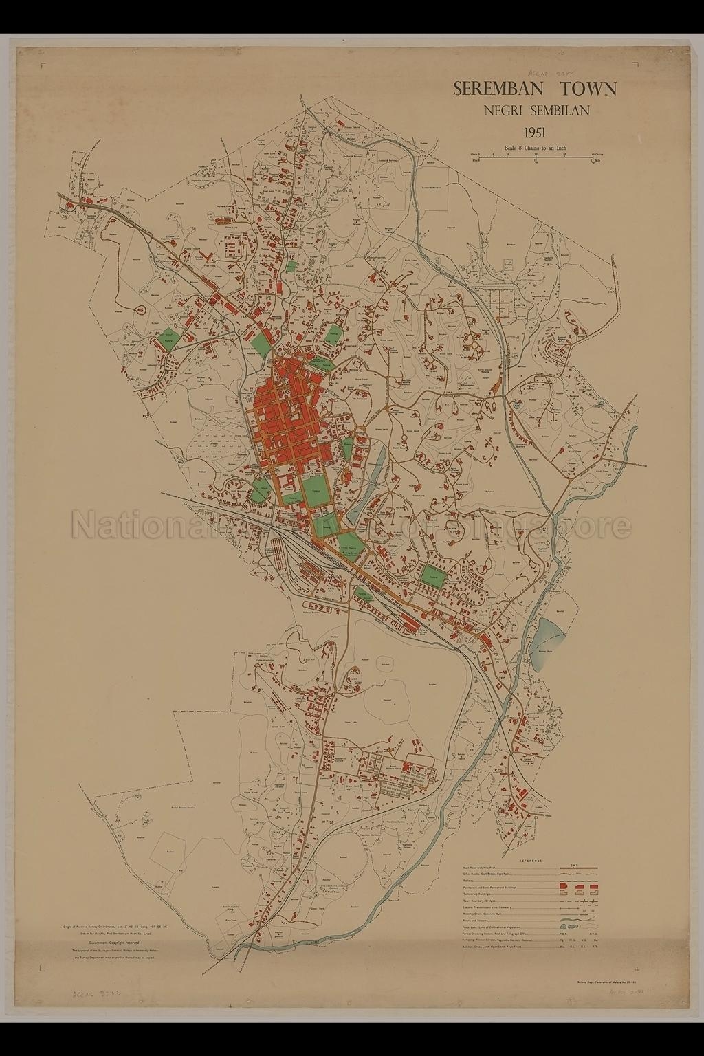 Seremban Town, Negri Sembilan 1951