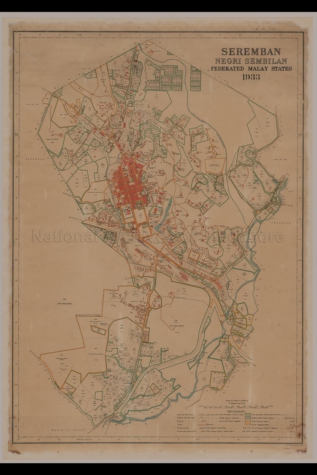 Seremban, Negri Sembilan, Federated Malay States,1933