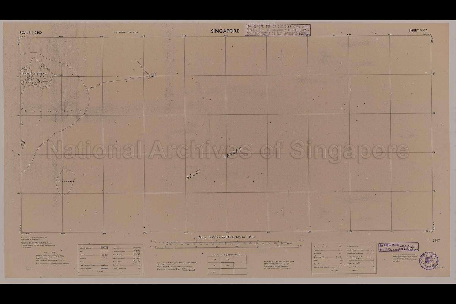 Singapore. Instrumental Plot - Pulau Ayer Merbau