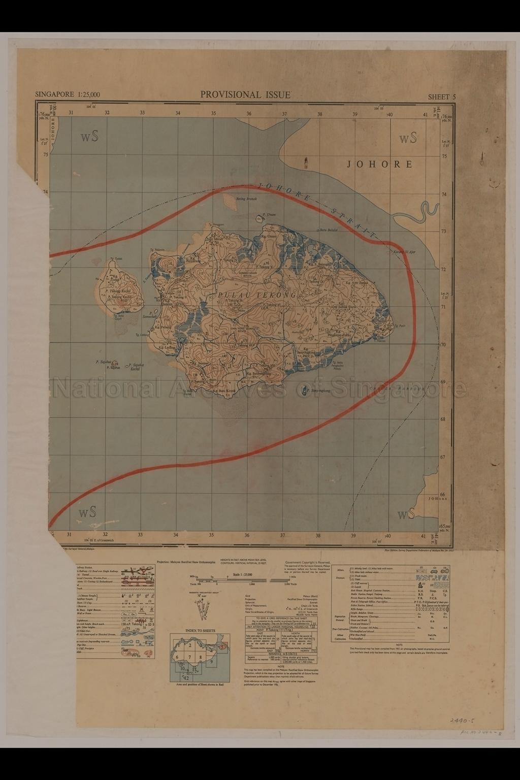 Singapore: Provisional Issue - Pulau Tekong