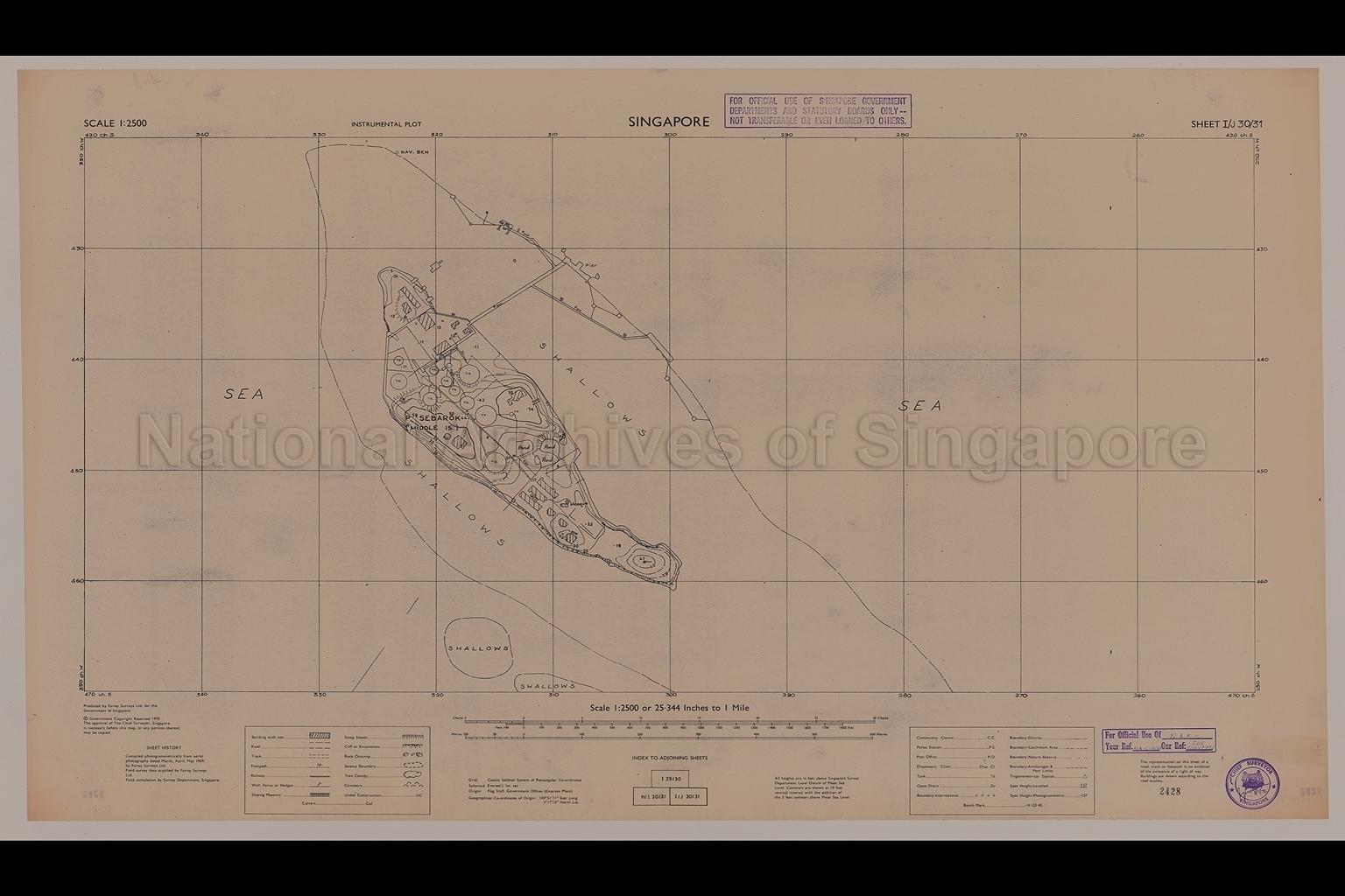 Singapore. Instrumental Plot - Pulau Sebarok