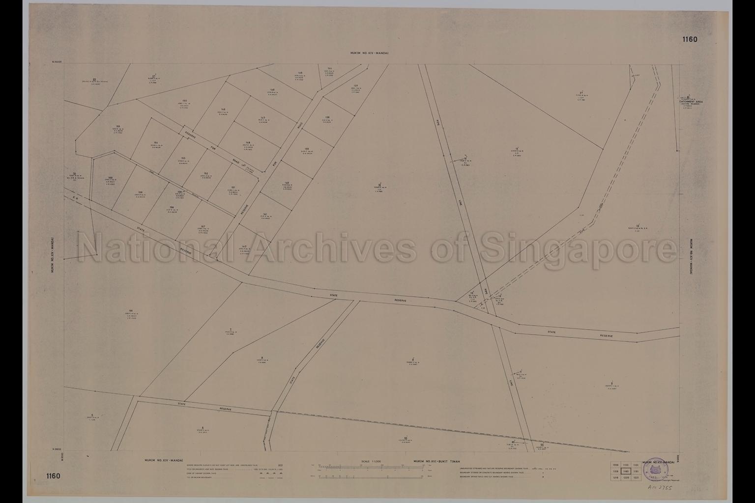 Mukim Number XIV: Mandai and Mukim Number XVI: Bukit Timah