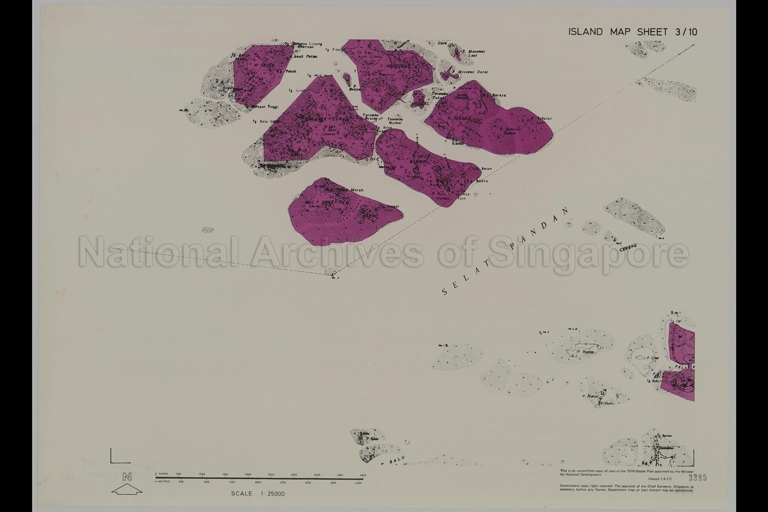 1976 Master Plan: Island Map Sheet 3/10