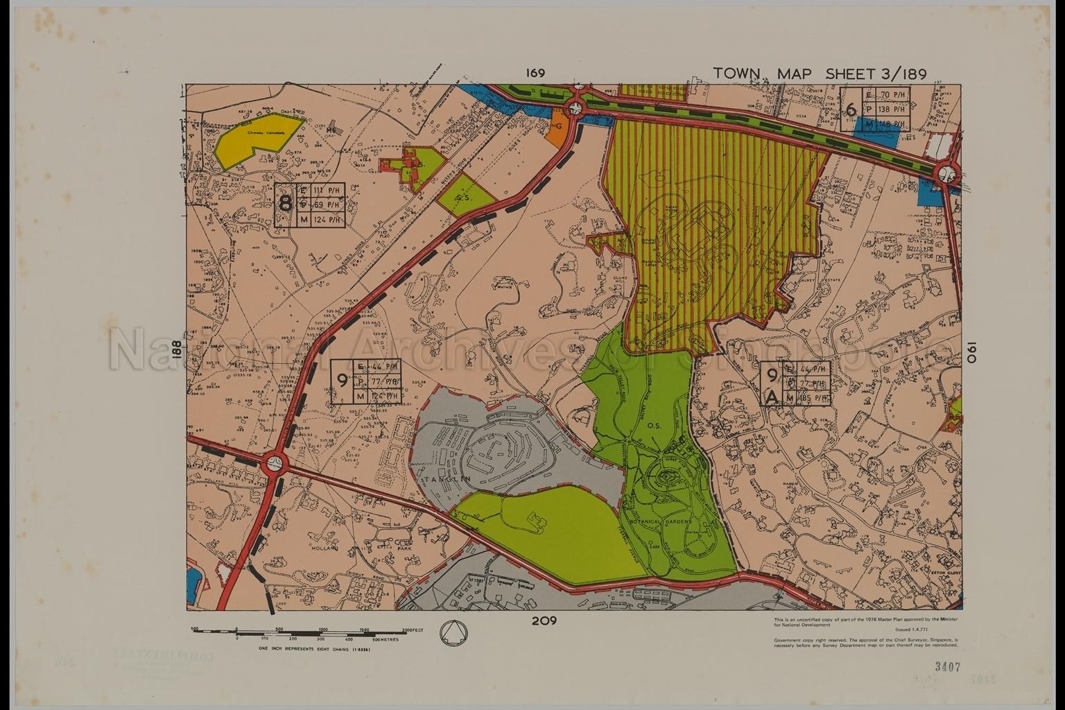 1976 Master Plan: Town Map Sheet 3/189