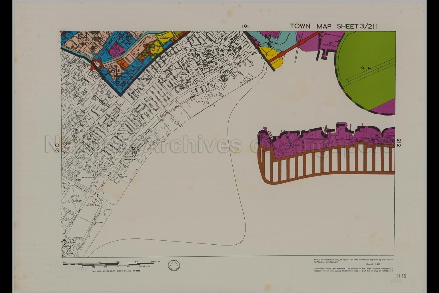 1976 Master Plan: Town Map Sheet 3/211