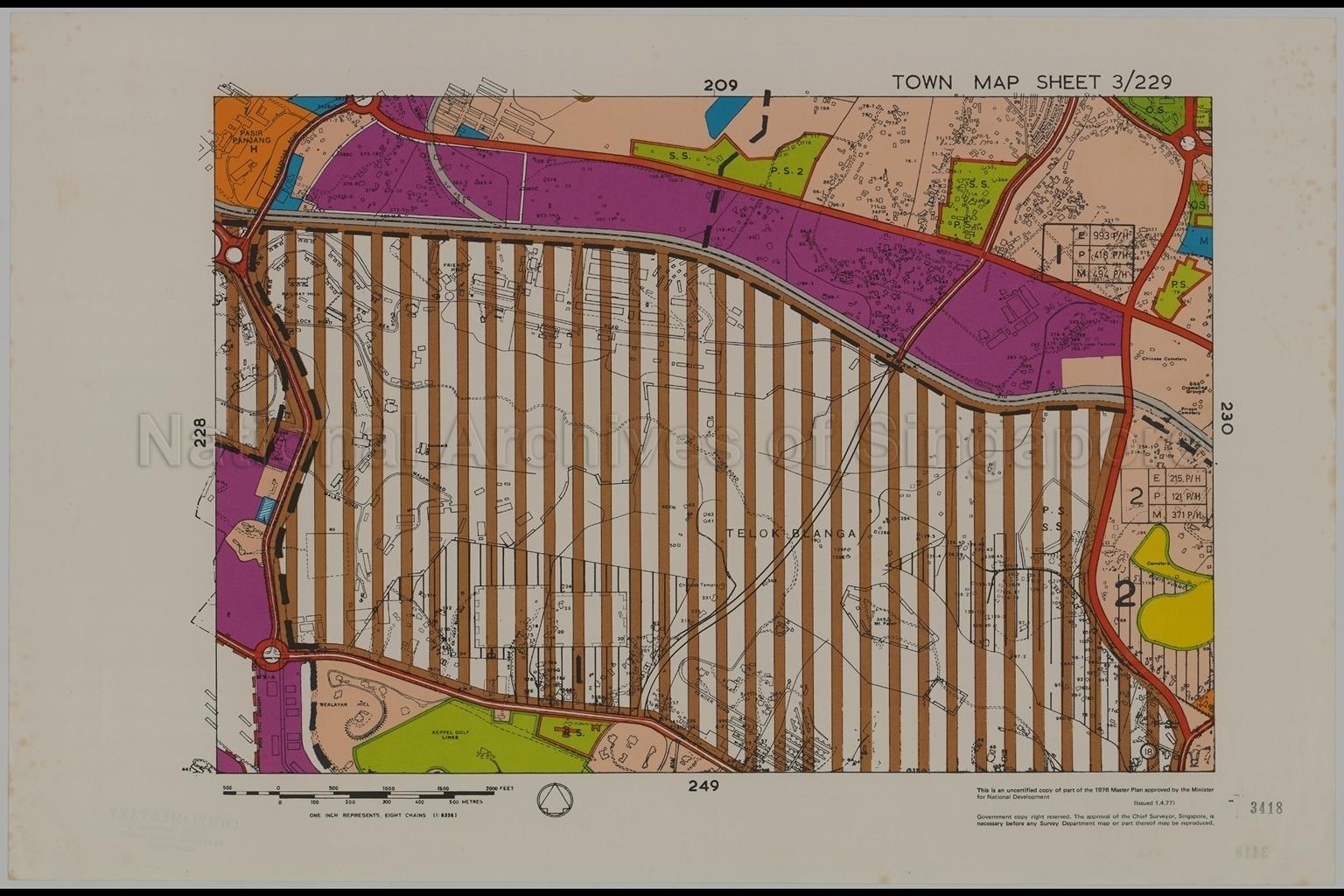 1976 Master Plan: Town Map Sheet 3/229