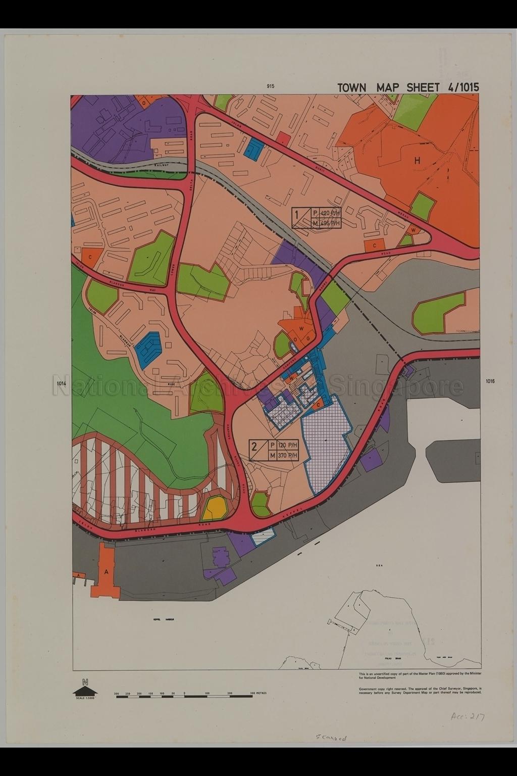 Master Plan 1980 : Town Map Sheet 4/1015