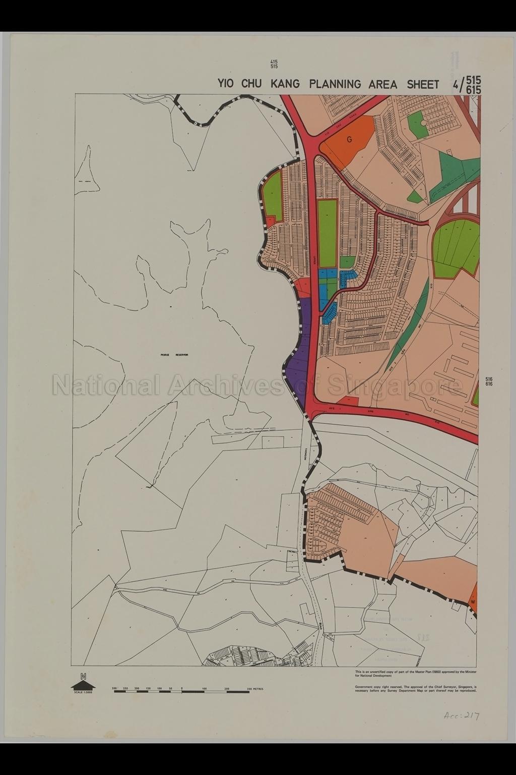 Master Plan 1980 : Yio Chu Kang Planning Area Sheet 4/515/