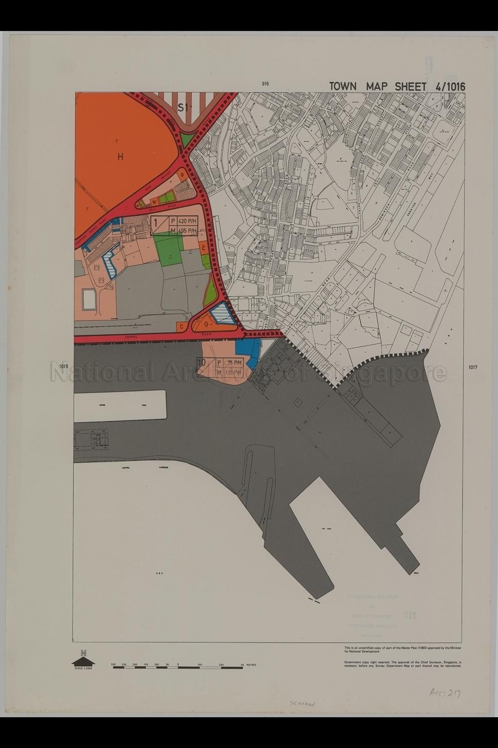 Master Plan 1980 : Town Map Sheet 4/1016