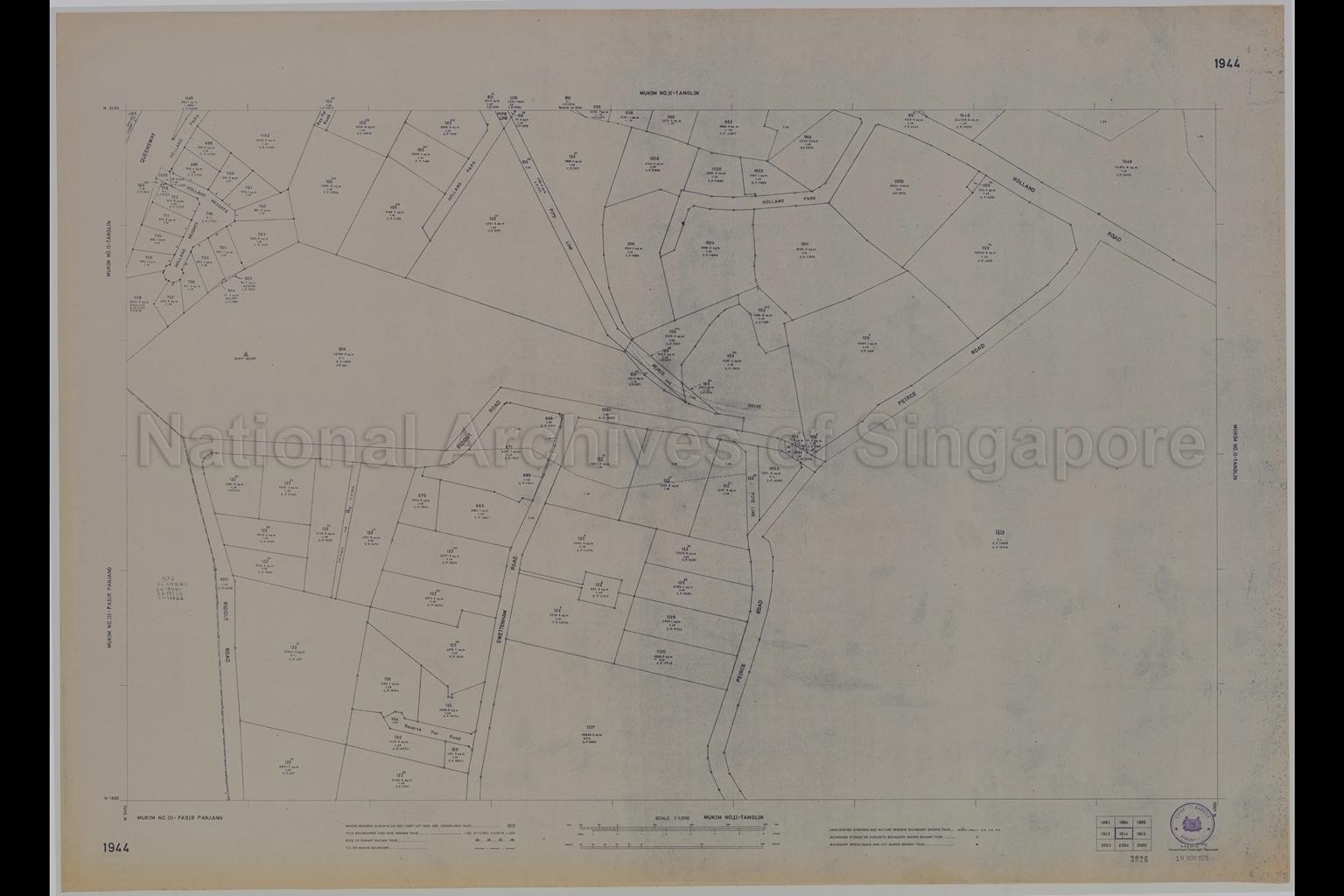 Mukim Number II: Tanglin, and Mukim Number III: Pasir