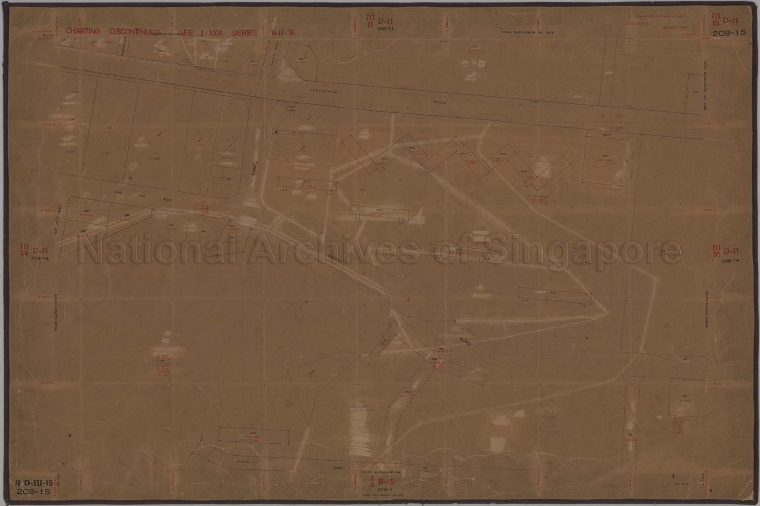 Tanglin Mukim, Town Subdivision Number XXIV, and Telok