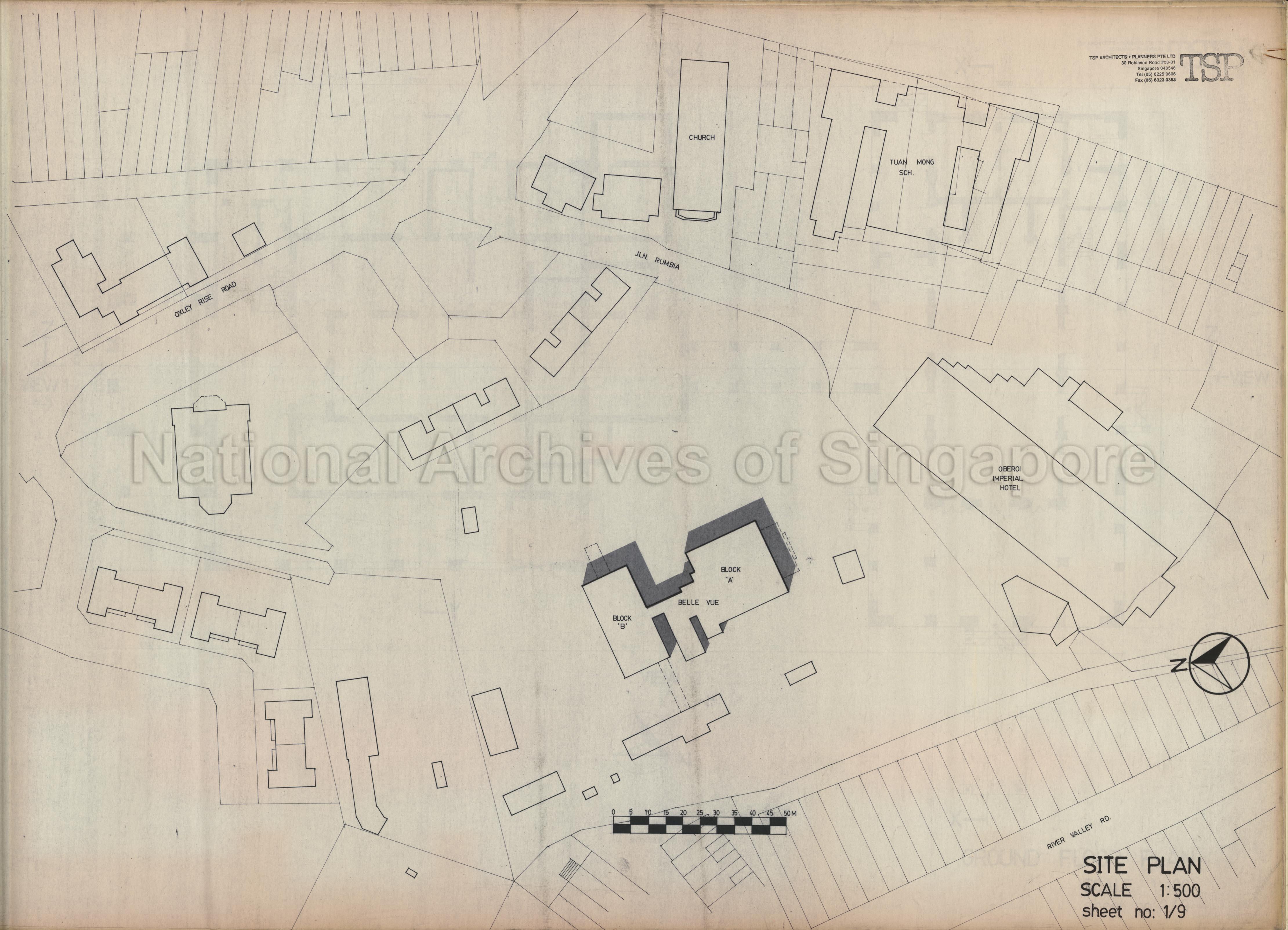 Site Plan of the Belle Vue at Oxley Rise, 1980s