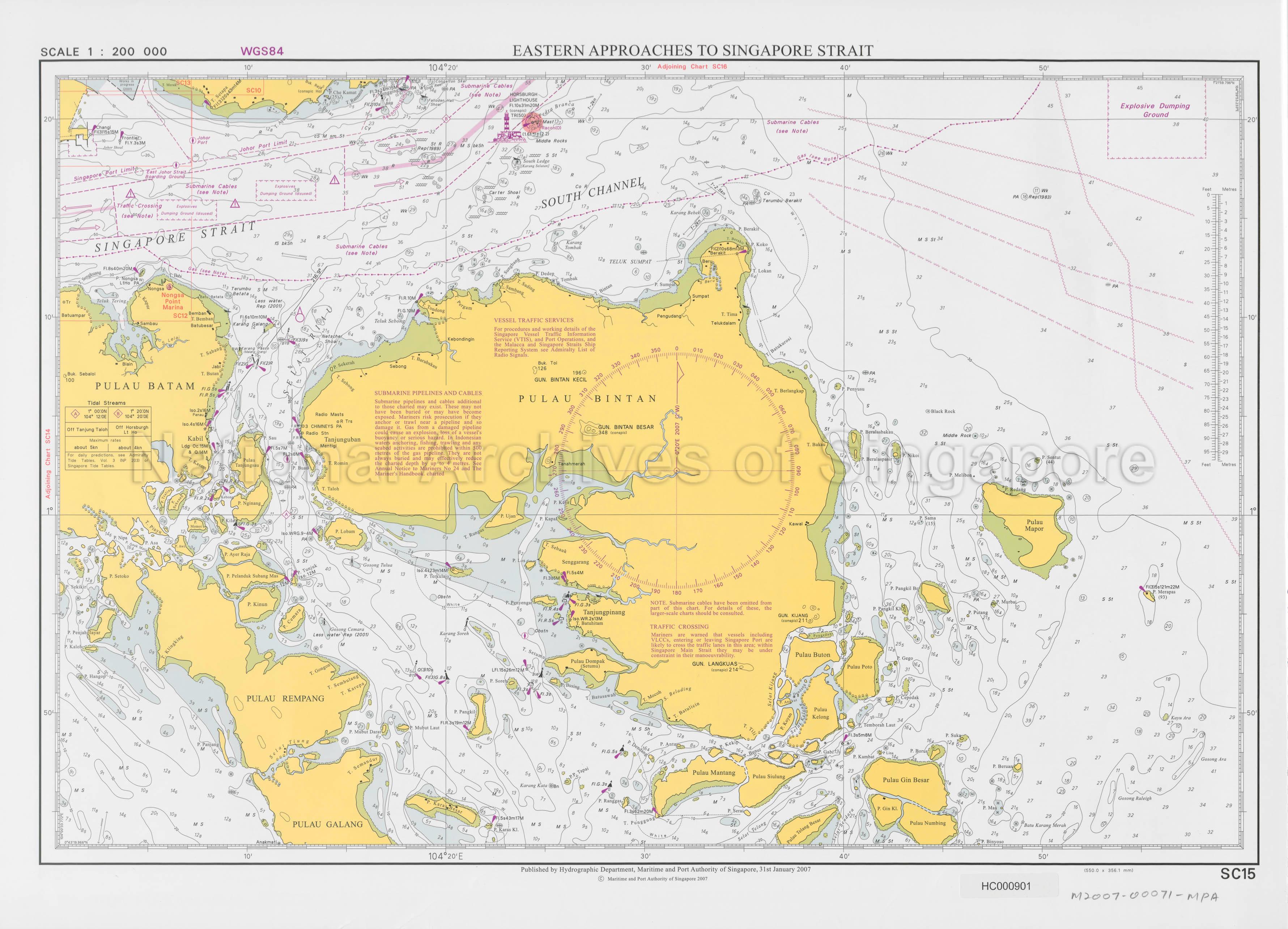 Eastern Approaches To Singapore Strait