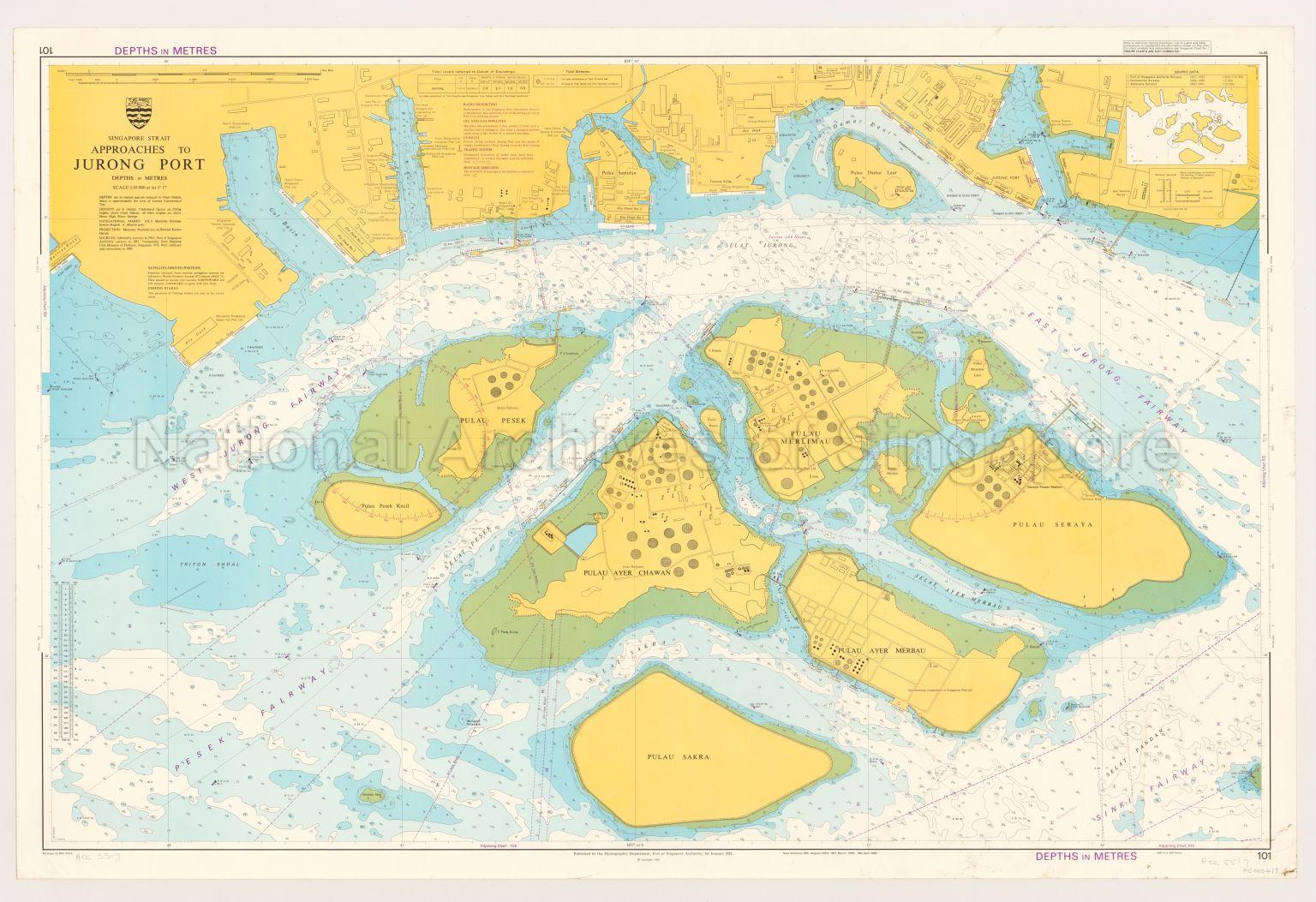 Singapore Strait. Approaches to Jurong Port