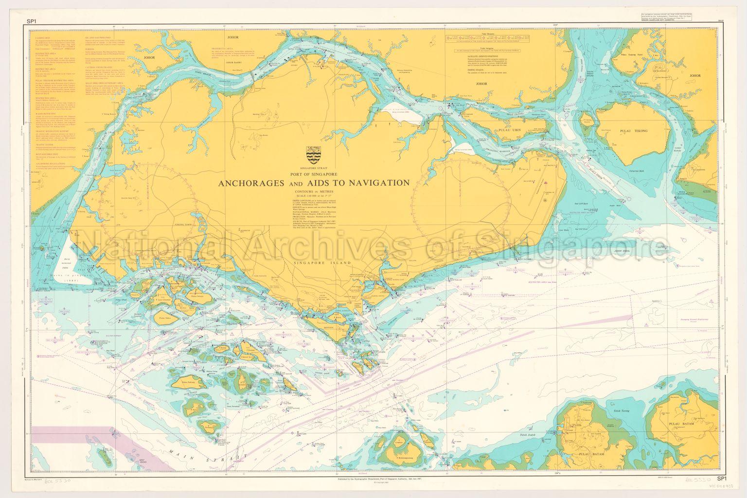 Singapore Strait. Anchorages and Aids to Navigation