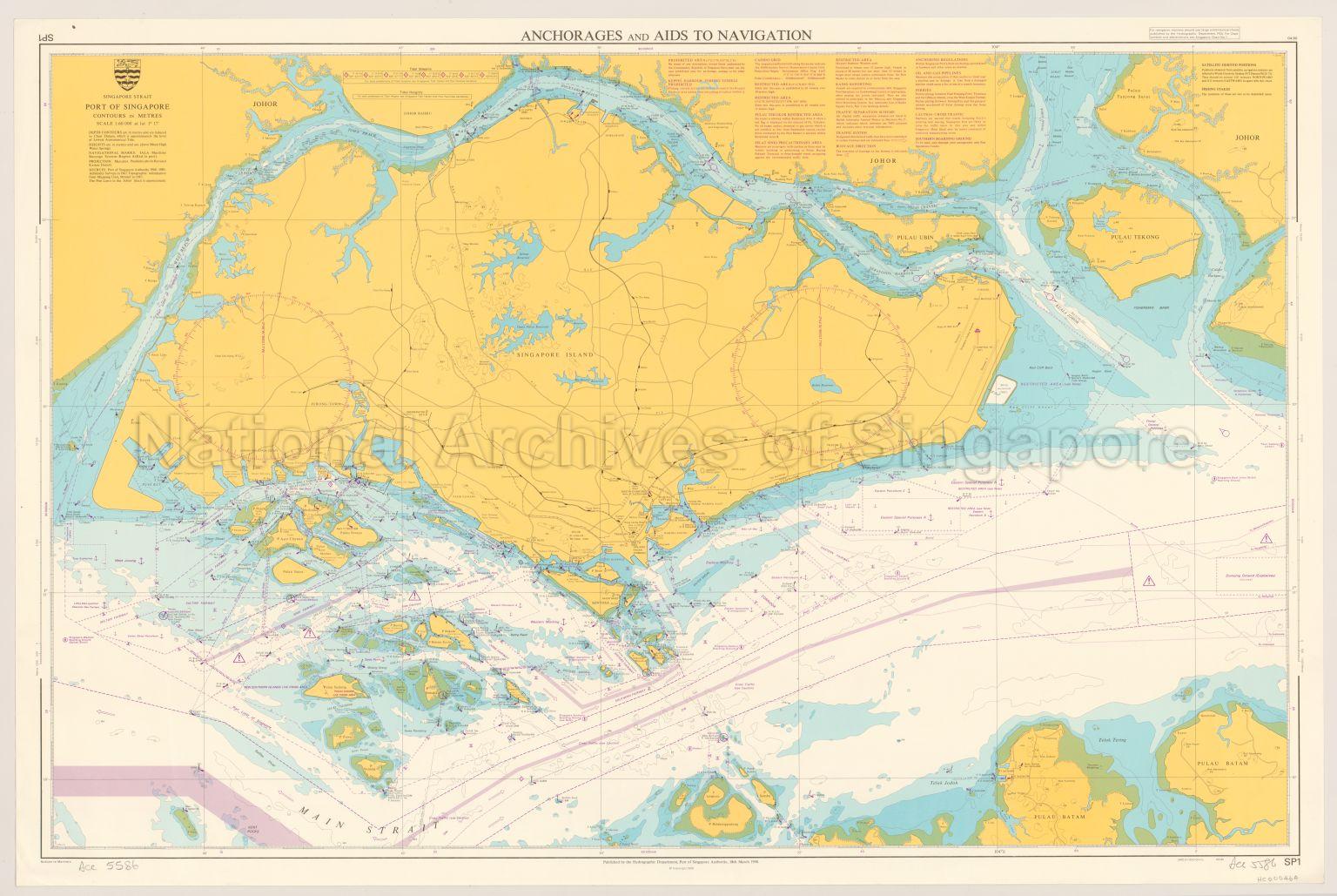 Singapore Strait. Anchorages and Aids to Navigation