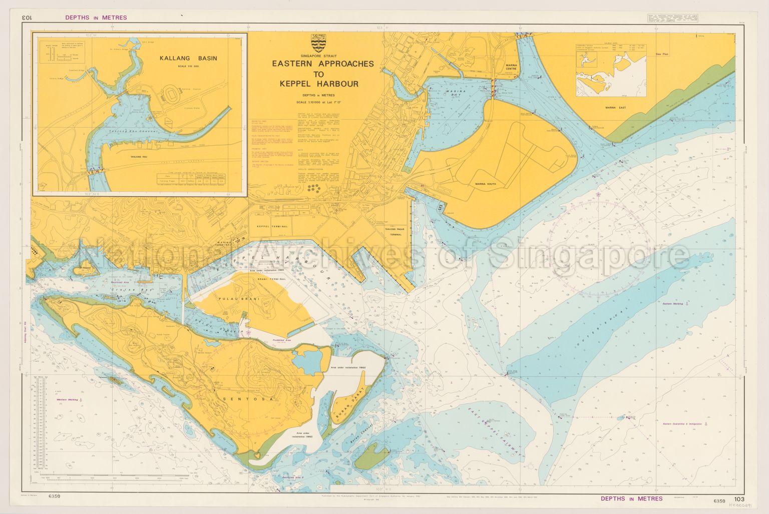Singapore Strait. Eastern Approaches to Keppel Harbour